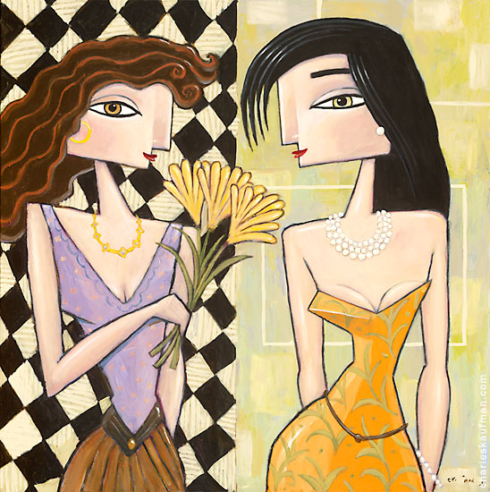 Figurative Art and Paintings by Charles Kaufman -"Some Do, Some Don't"