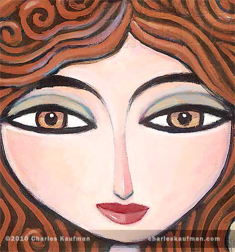 Art and Paintings by Charles Kaufman-"Eyes Right"