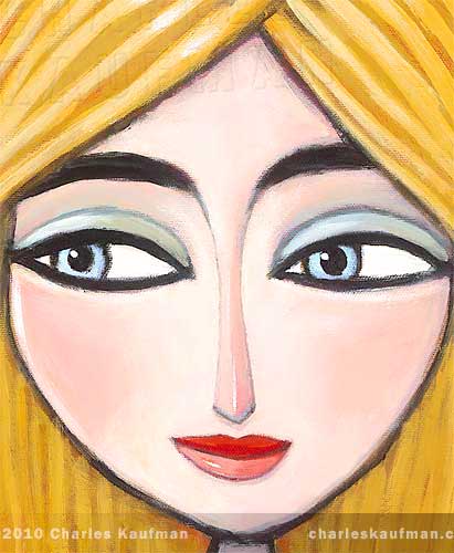Art and Paintings by Charles Kaufman-"Eyes Right"