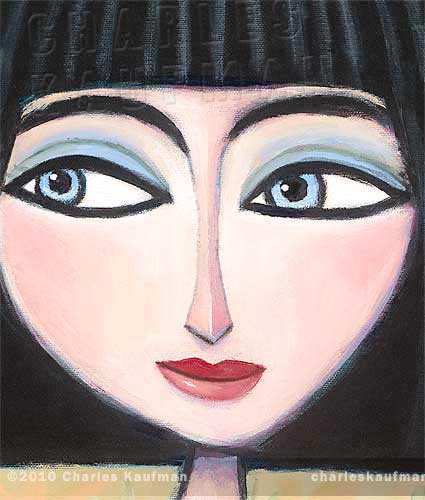 Art and Paintings by Charles Kaufman-"Eyes Right"