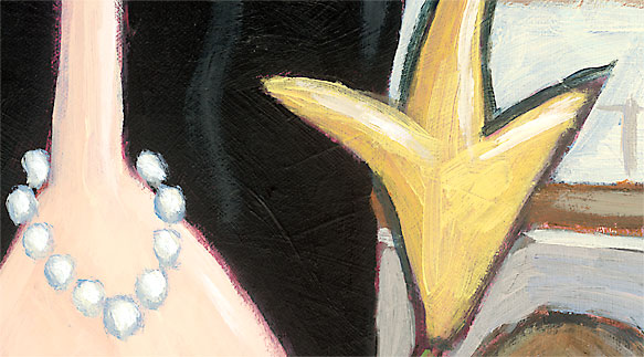Art and Paintings by Charles Kaufman-"Yellow Flower"