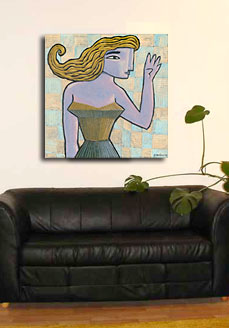 Figurative Art and Paintings by Charles Kaufman -"Off in the Distance"